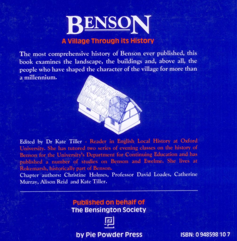 Benson – A Village Through its History – Berkshire Family History Society