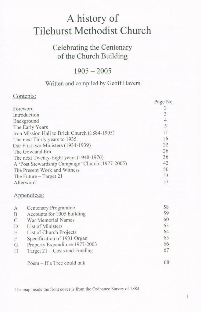 A History of Tilehurst Methodist Church - Berkshire Family History Society
