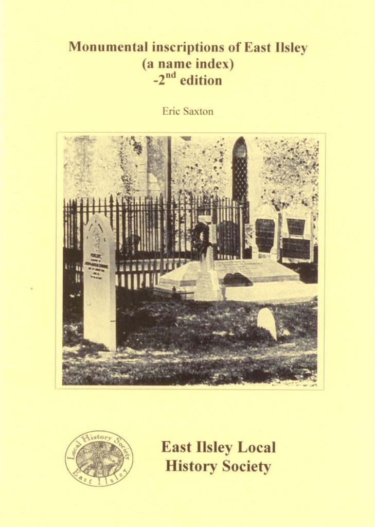 East Ilsley: Monumental Inscriptions of, A Name Index - Berkshire ...