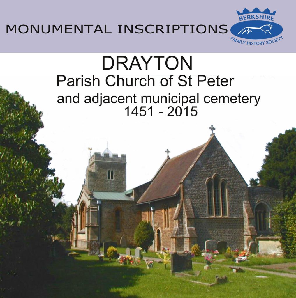 Drayton, St Peter, Monumental Inscriptions 1451-2015 (CD) - Berkshire ...