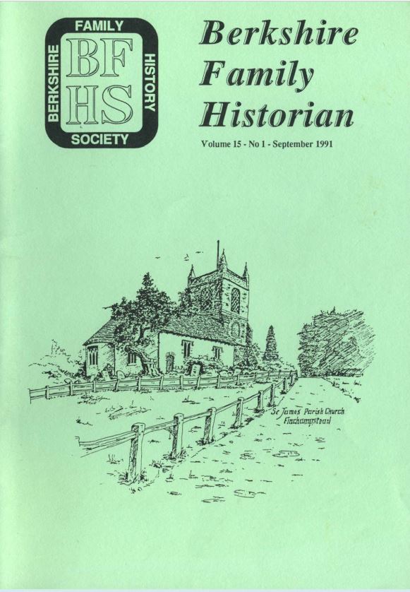September 1991 - Berkshire Family History Society