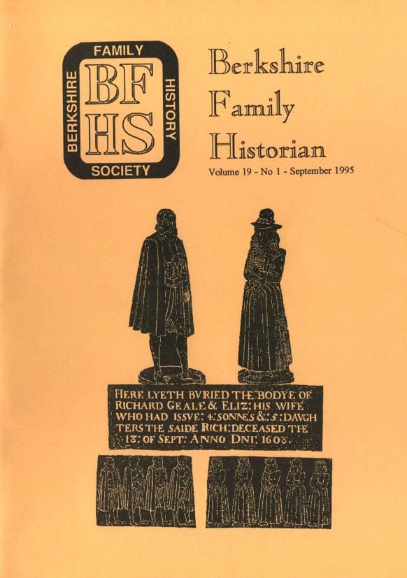 September 1995 - Berkshire Family History Society