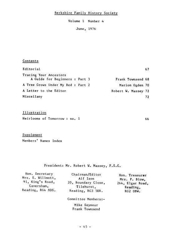 June 1976 – Berkshire Family History Society