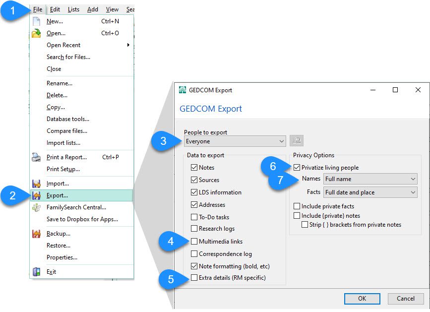 YourTrees - Guide to submitting a GEDCOM - Berkshire Family History Society
