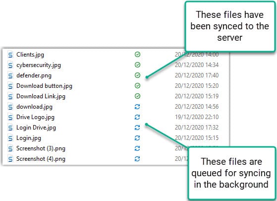 Seeing the sync status of a file - Berkshire Family History Society