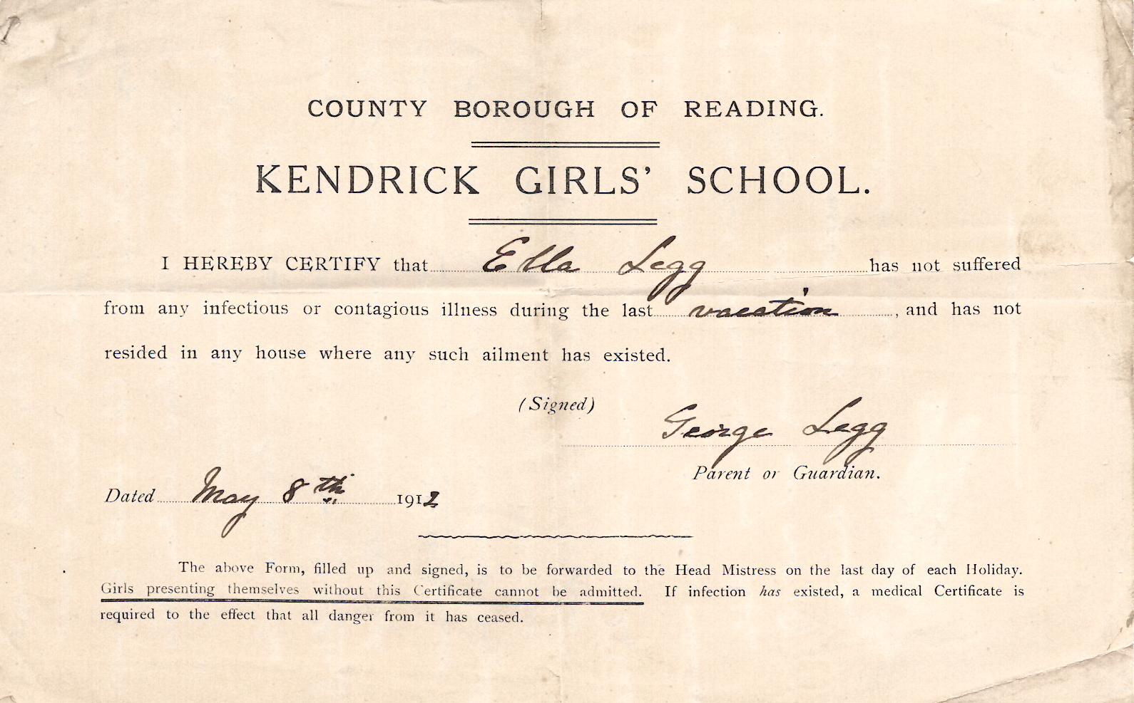 Legg family of the Reading area - Legg family of the Reading area ...