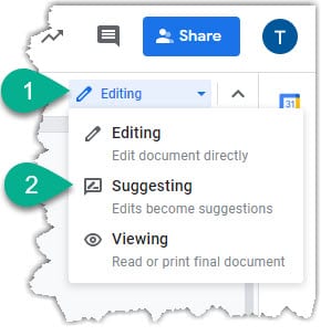 Editing versus Suggesting Edits - Berkshire Family History Society